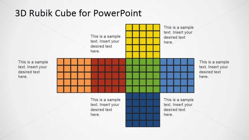 Rubik's Cube Flat Design of Faces - SlideModel Rubik's Cube Flat Design of Faces - SlideModel
