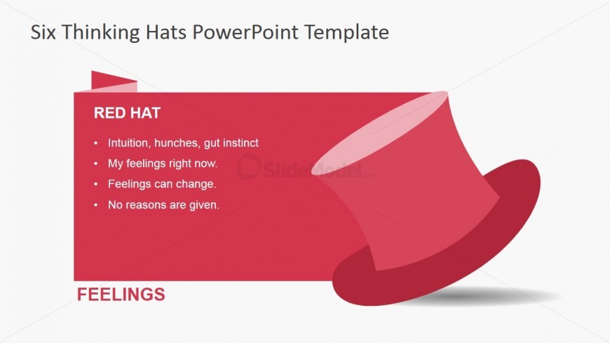 Red Thinking Hat for PowerPoint - SlideModel Red Thinking Hat for PowerPoint - SlideModel