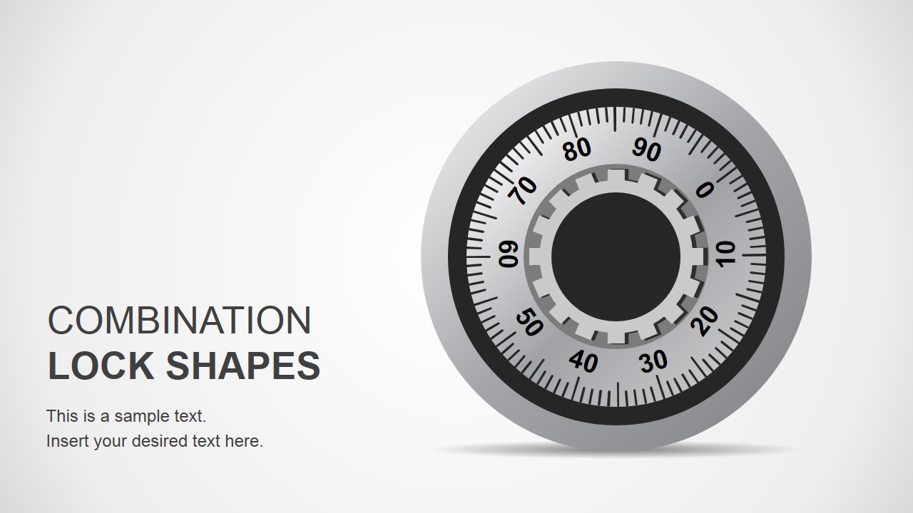 Combination Lock Shapes For PowerPoint SlideModel