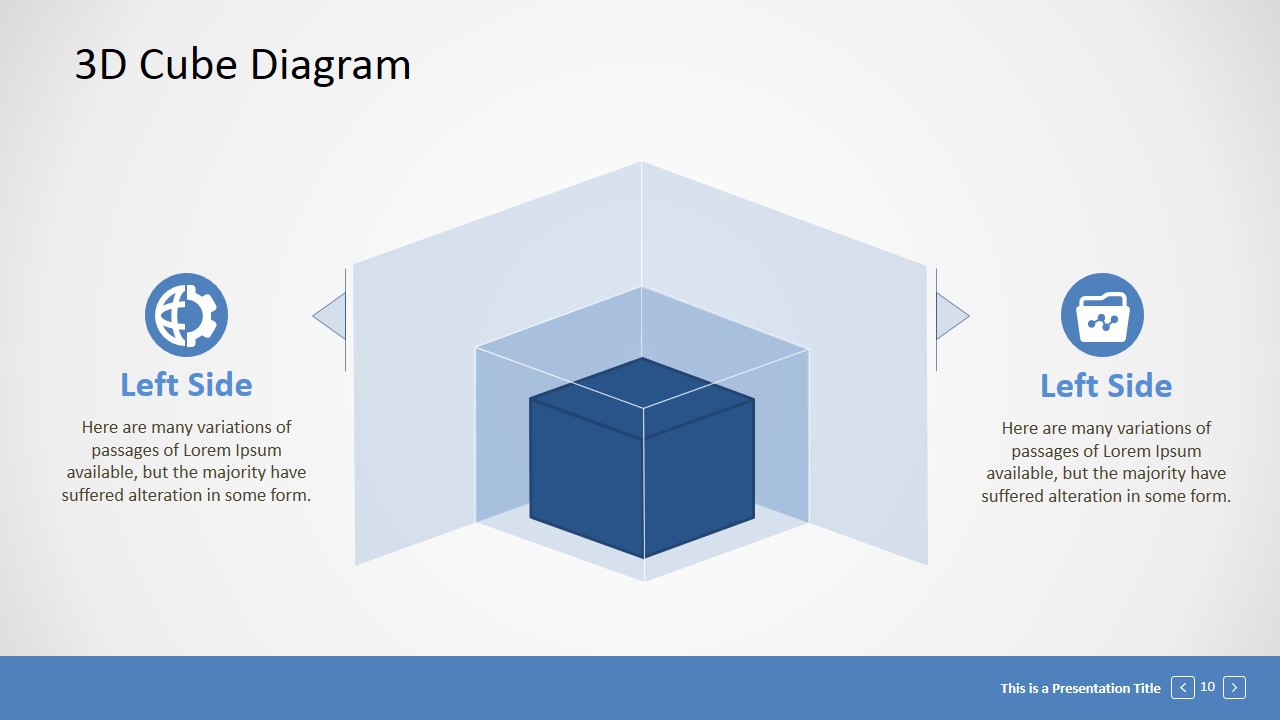 Editable 3D Cube Presentation Template - SlideModel