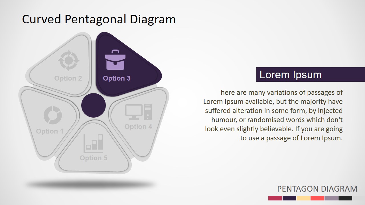 Curved Pentagon PowerPoint Diagram - SlideModel