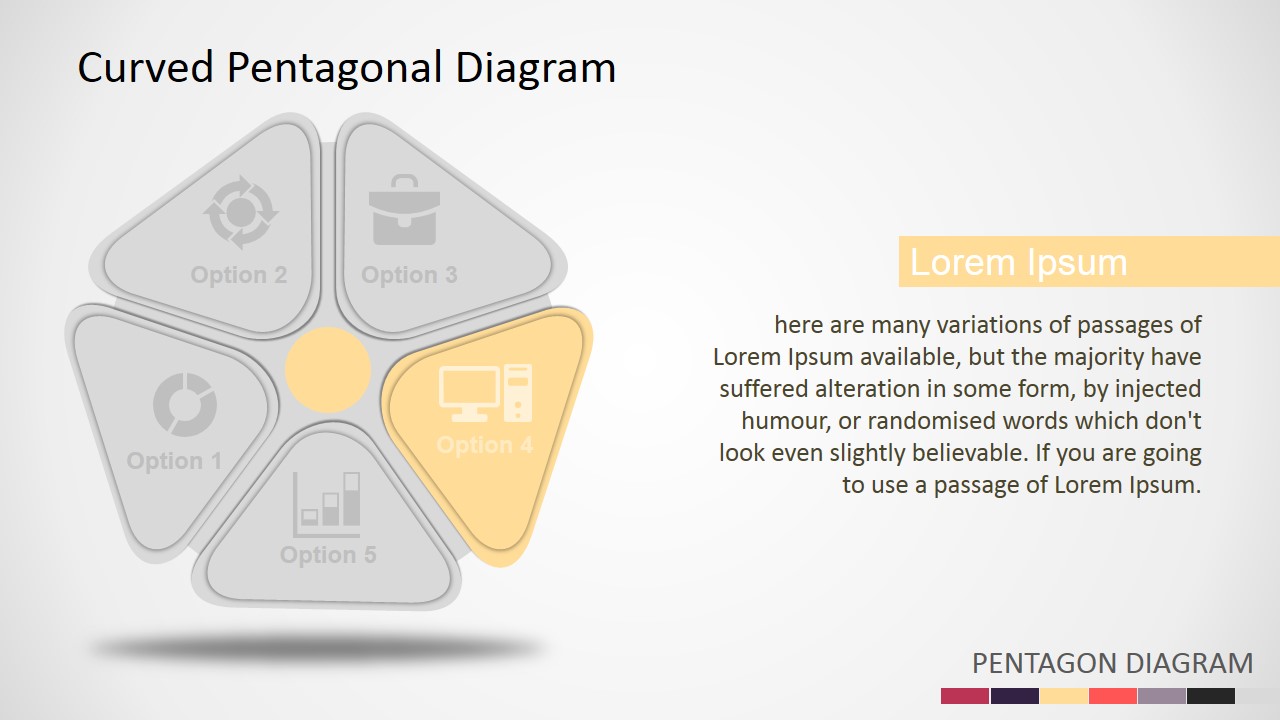 Curved Pentagon PowerPoint Diagram - SlideModel Curved Pentagon PowerPoint Diagram - SlideModel