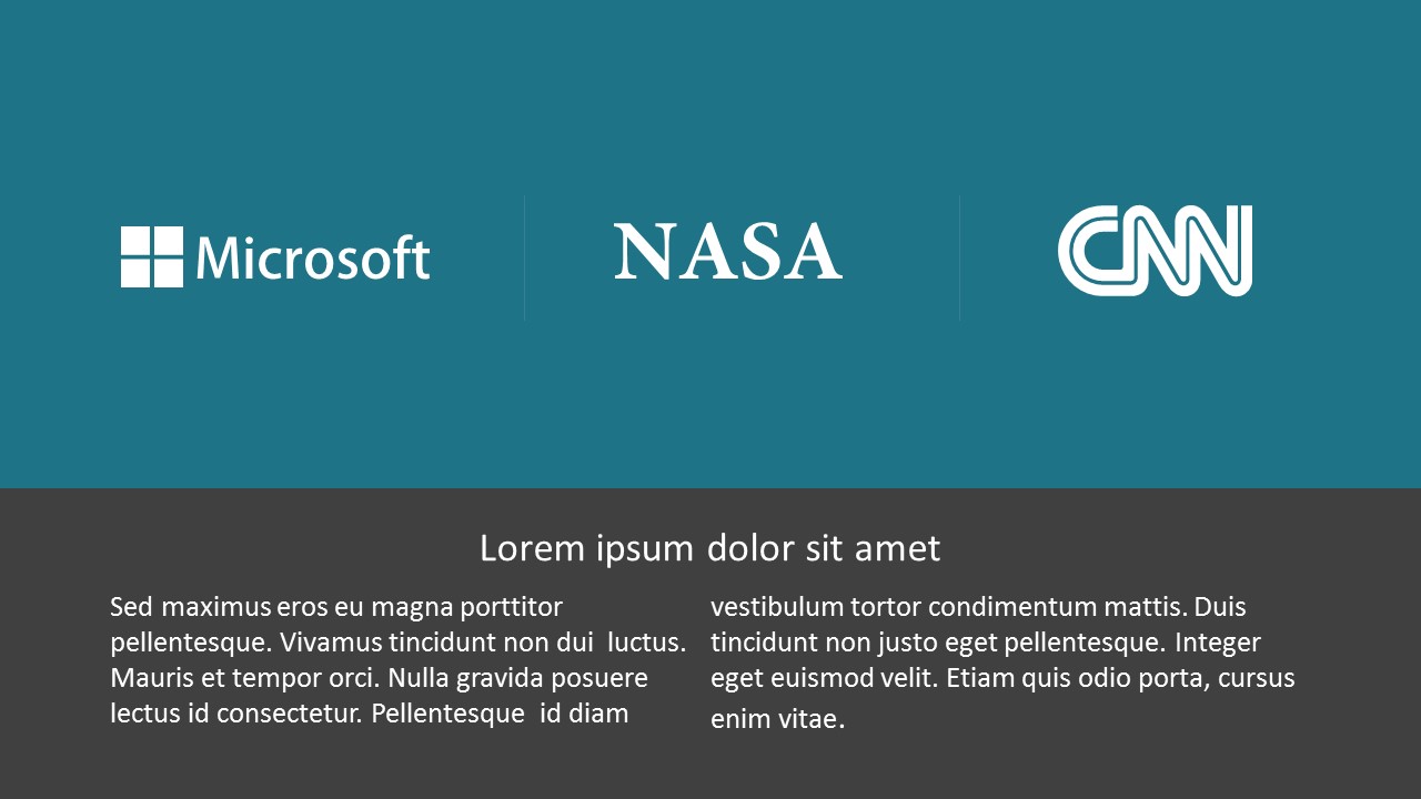 Company Logo Sponsor Infographics Business PowerPoint - SlideModel