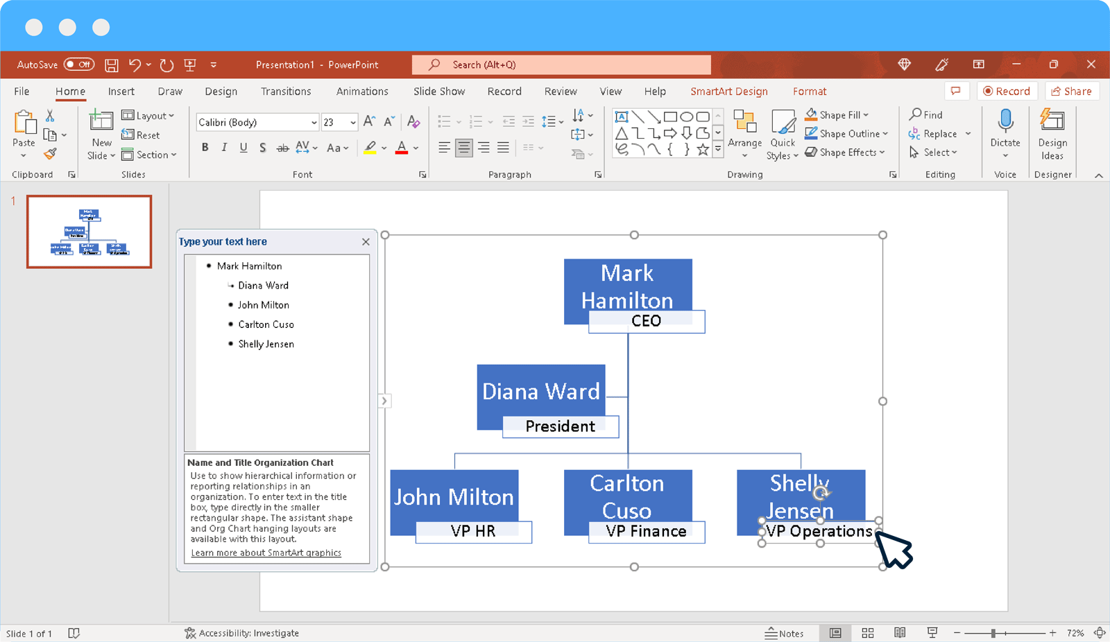 How To Create An Organizational Chart In PowerPoint