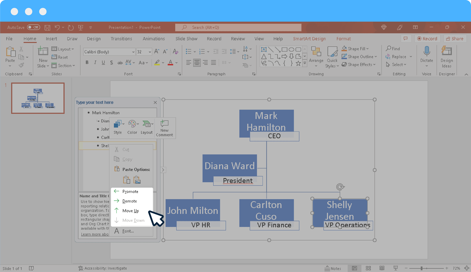 How To Create An Org Chart In PowerPoint SlideModel