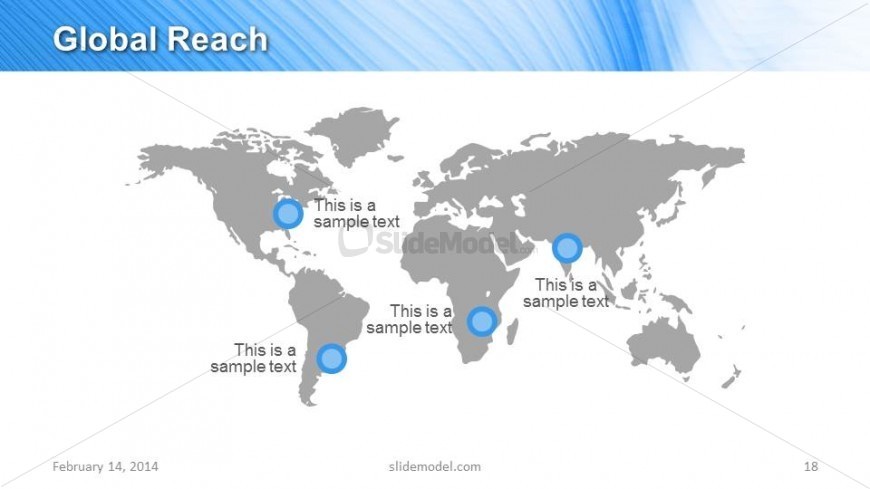 World Map PowerPoint Slide Design for Global Reach - SlideModel World Map PowerPoint Slide Design for Global Reach - SlideModel