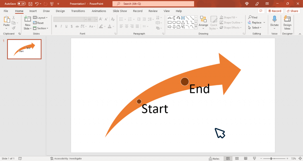 Powerpoint Circular Arrow Template