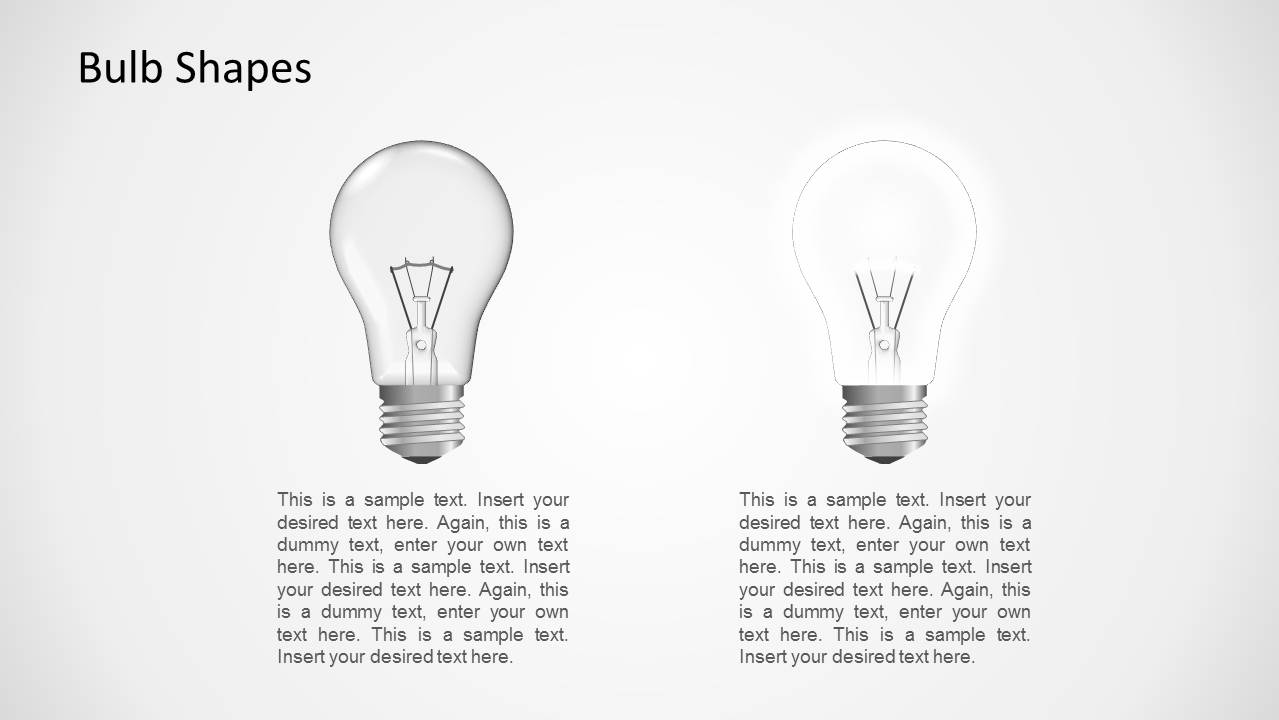 Light Bulb Shape for PowerPoint - SlideModel