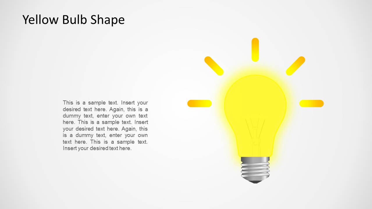 Light Bulb Shape for PowerPoint - SlideModel