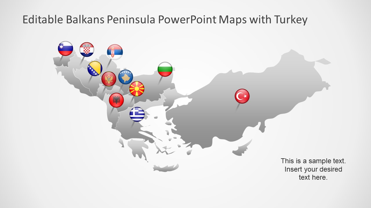 Balkans Peninsula PowerPoint Maps - SlideModel