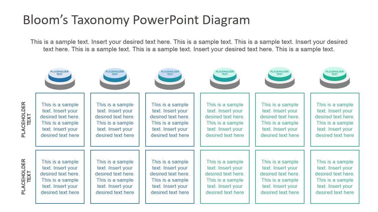 Blooms Taxonomy PowerPoint Diagram - SlideModel