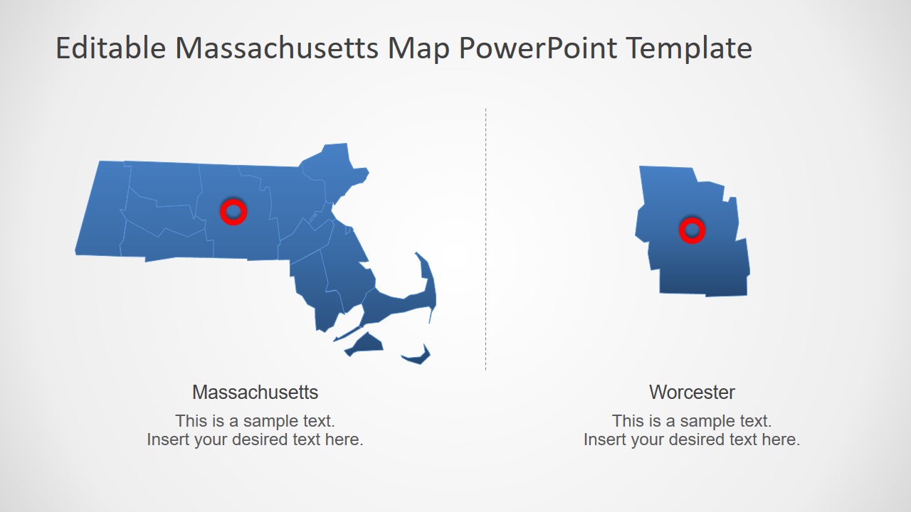 Massachusetts Editable PowerPoint Layout - SlideModel