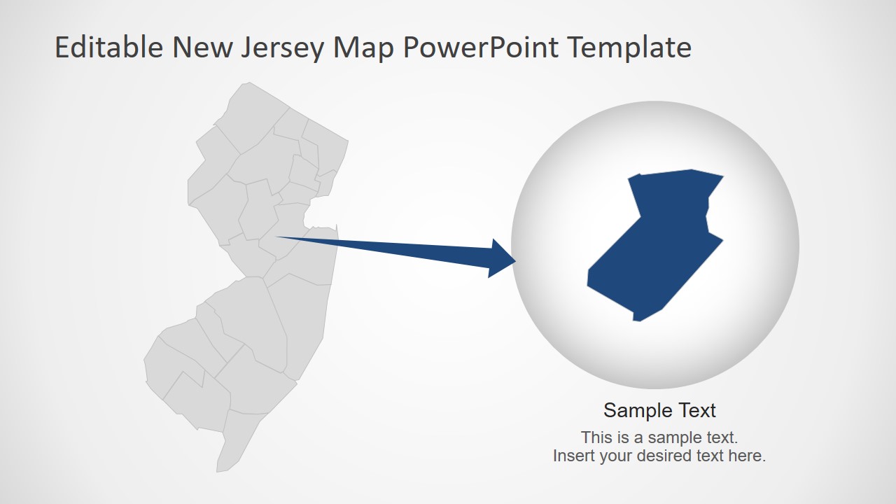New Jersey State PowerPoint Map - SlideModel