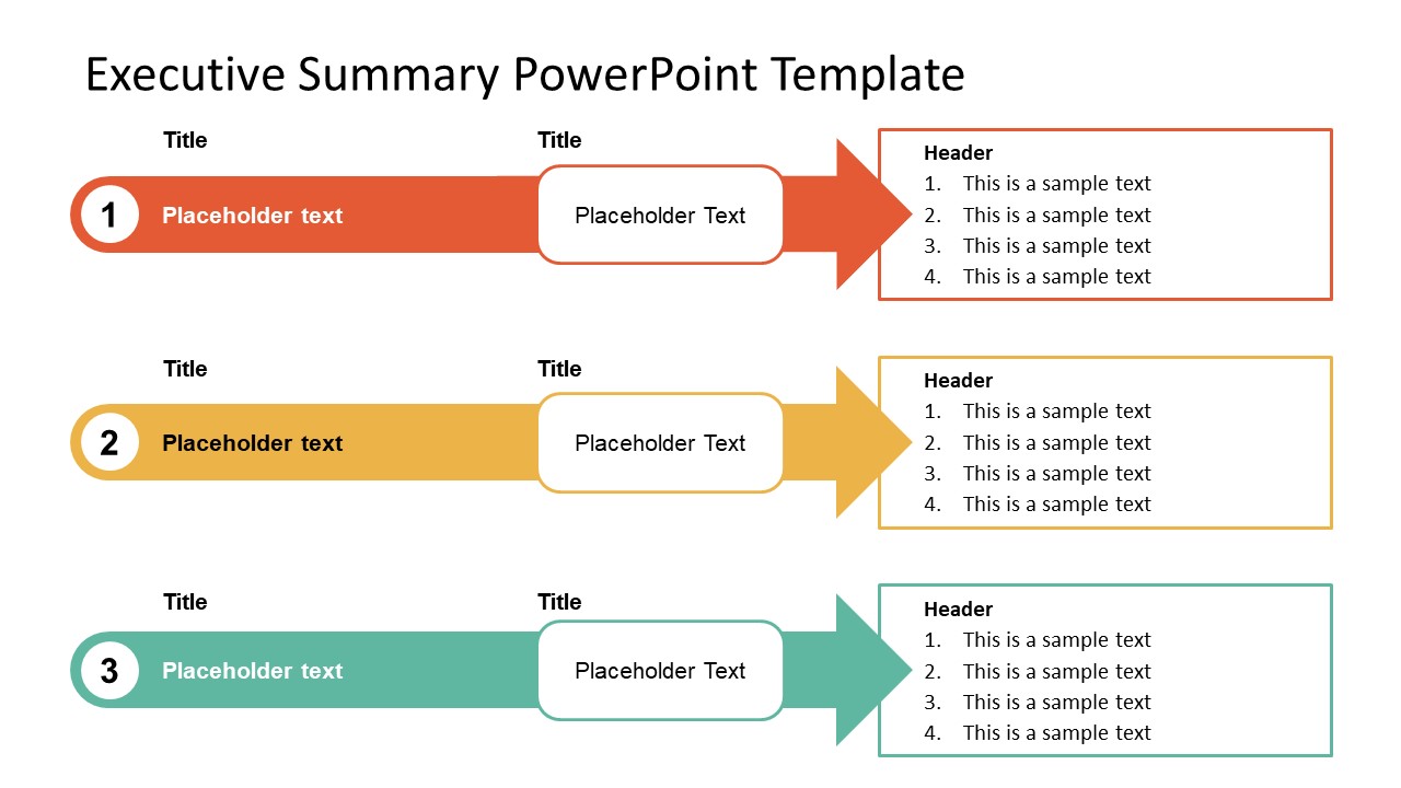 Powerpoint Executive Summary Template Executive Summary Powerpoint 