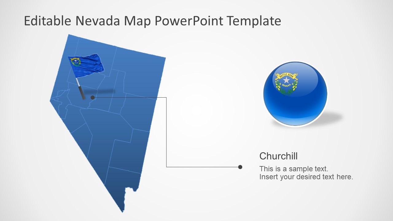 Nevada State US PowerPoint Map - SlideModel