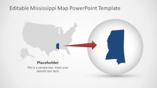 Mississippi State US PowerPoint Map - SlideModel
