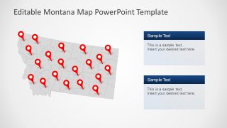 Montana US State PowerPoint Map - SlideModel