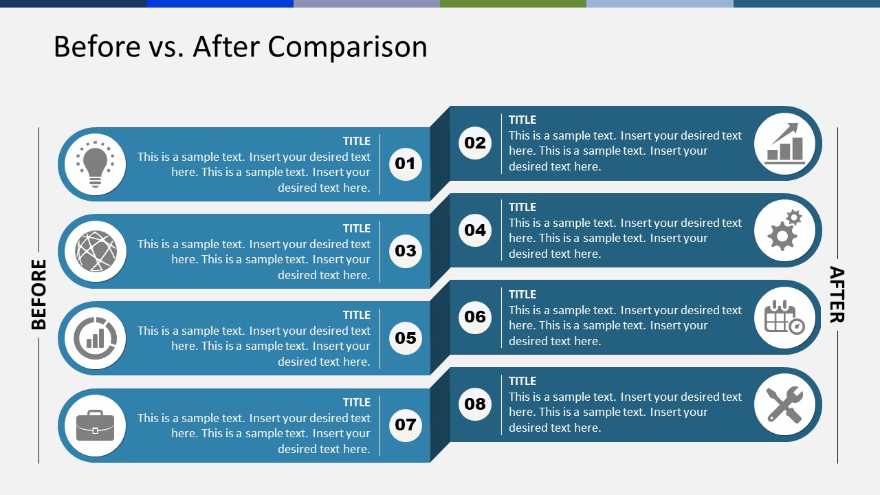 Before and After Comparison PowerPoint Template - SlideModel