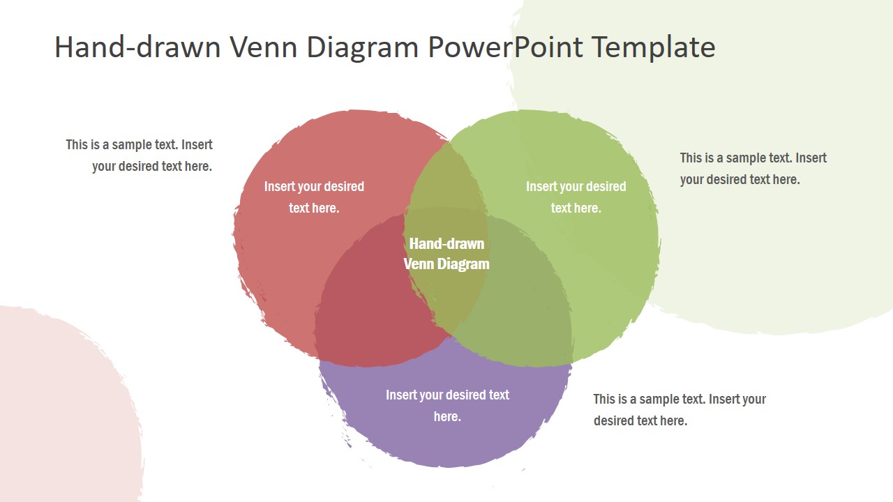 Hand drawn Venn Diagram PowerPoint Template SlideModel