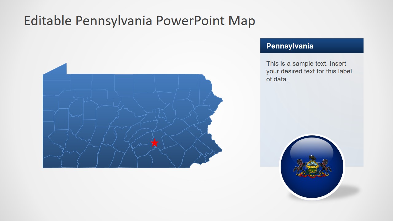 Pennsylvania State PowerPoint Map - SlideModel