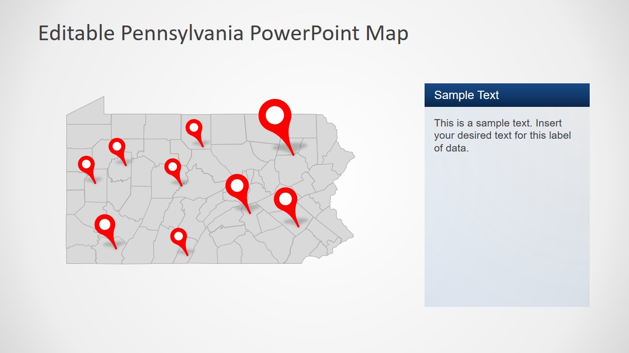 Pennsylvania State PowerPoint Map - SlideModel