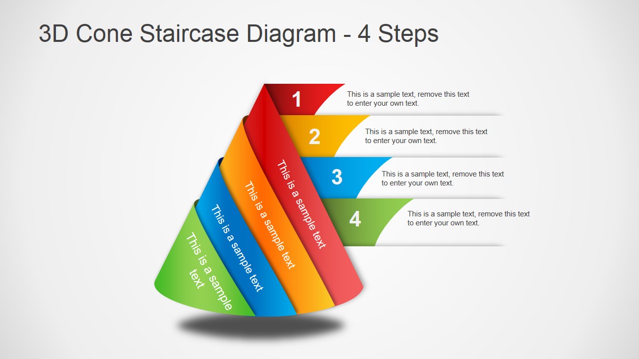 4 Step Cone Diagram Design - SlideModel