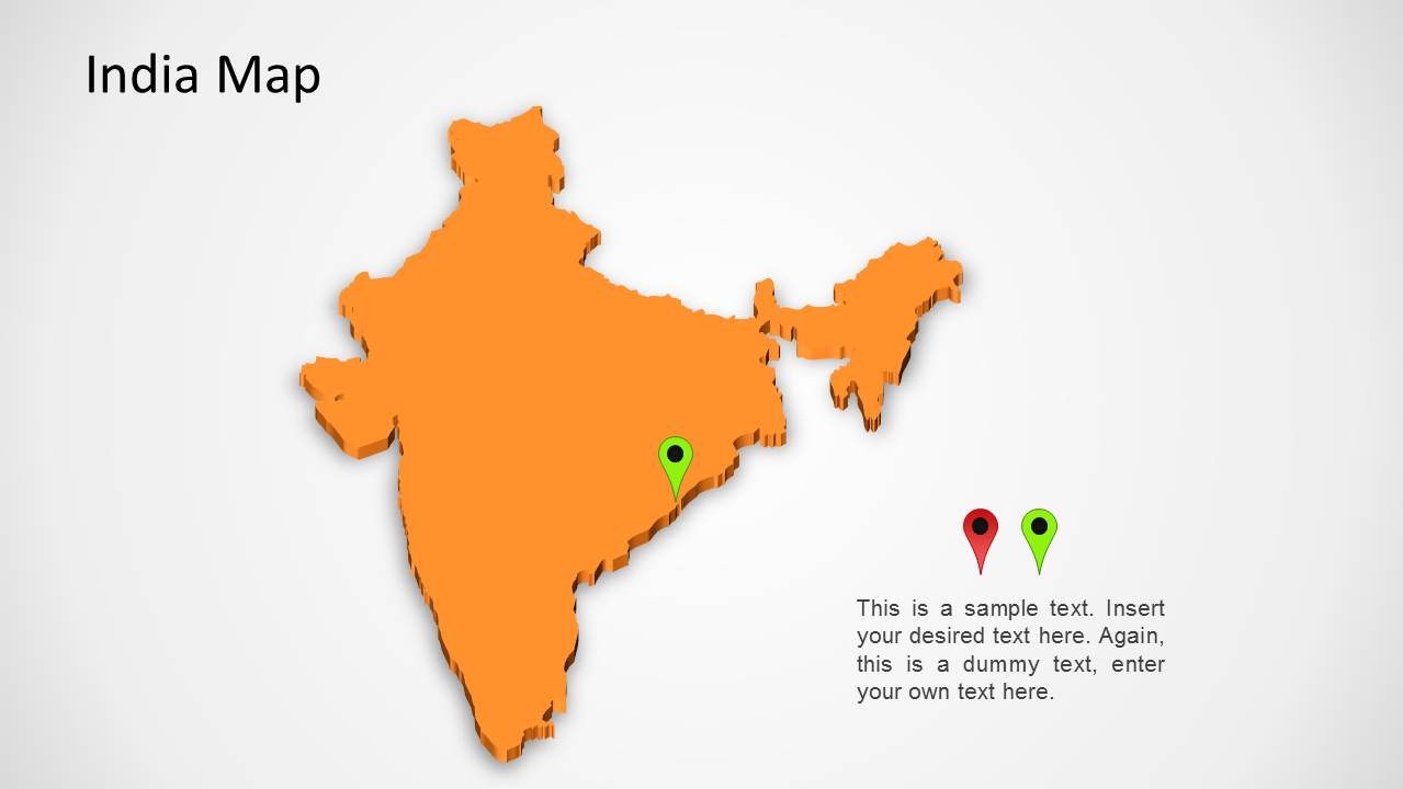 India Map for PowerPoint - SlideModel
