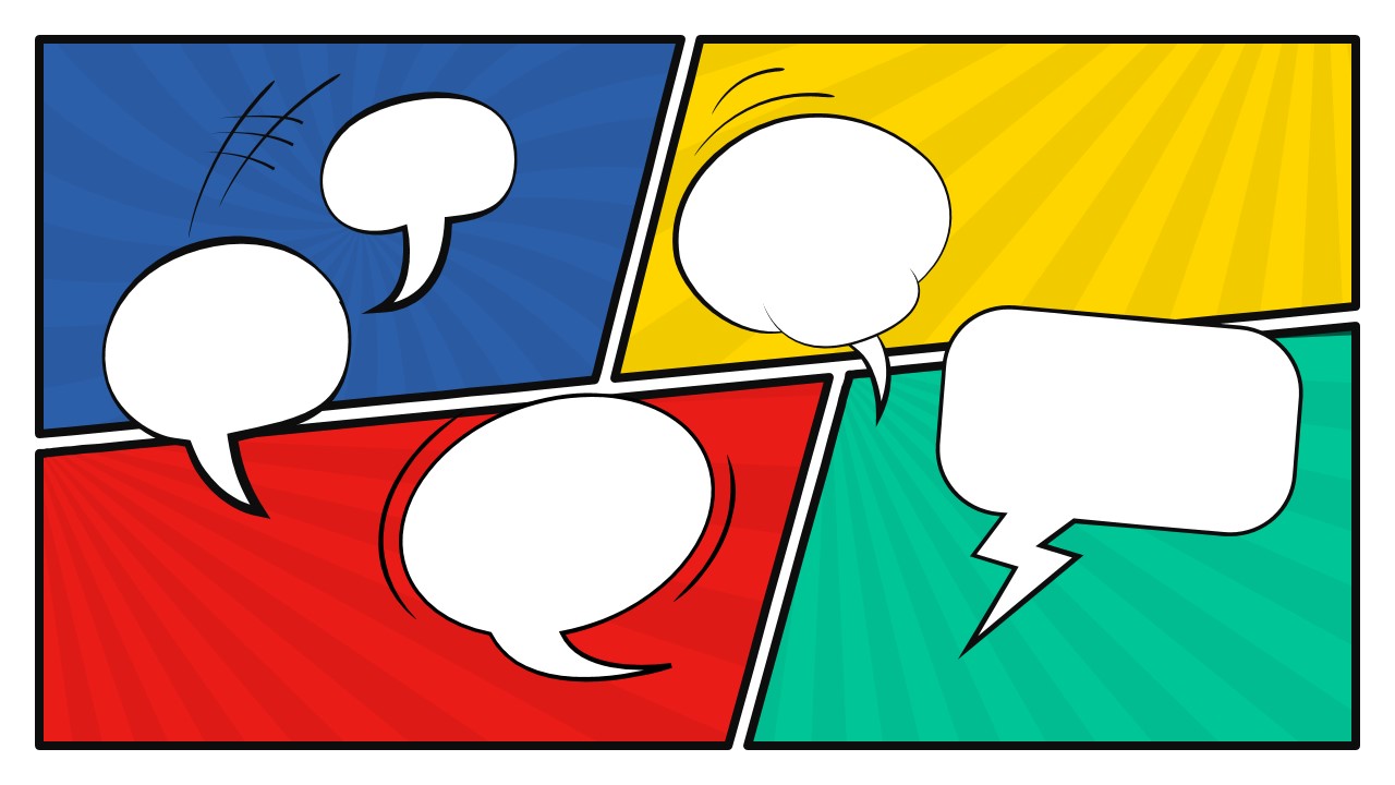 Color Comic Book Toolkit for PowerPoint - SlideModel