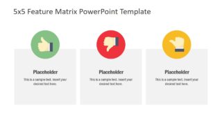 5x5 Feature Matrix PowerPoint Template - SlideModel