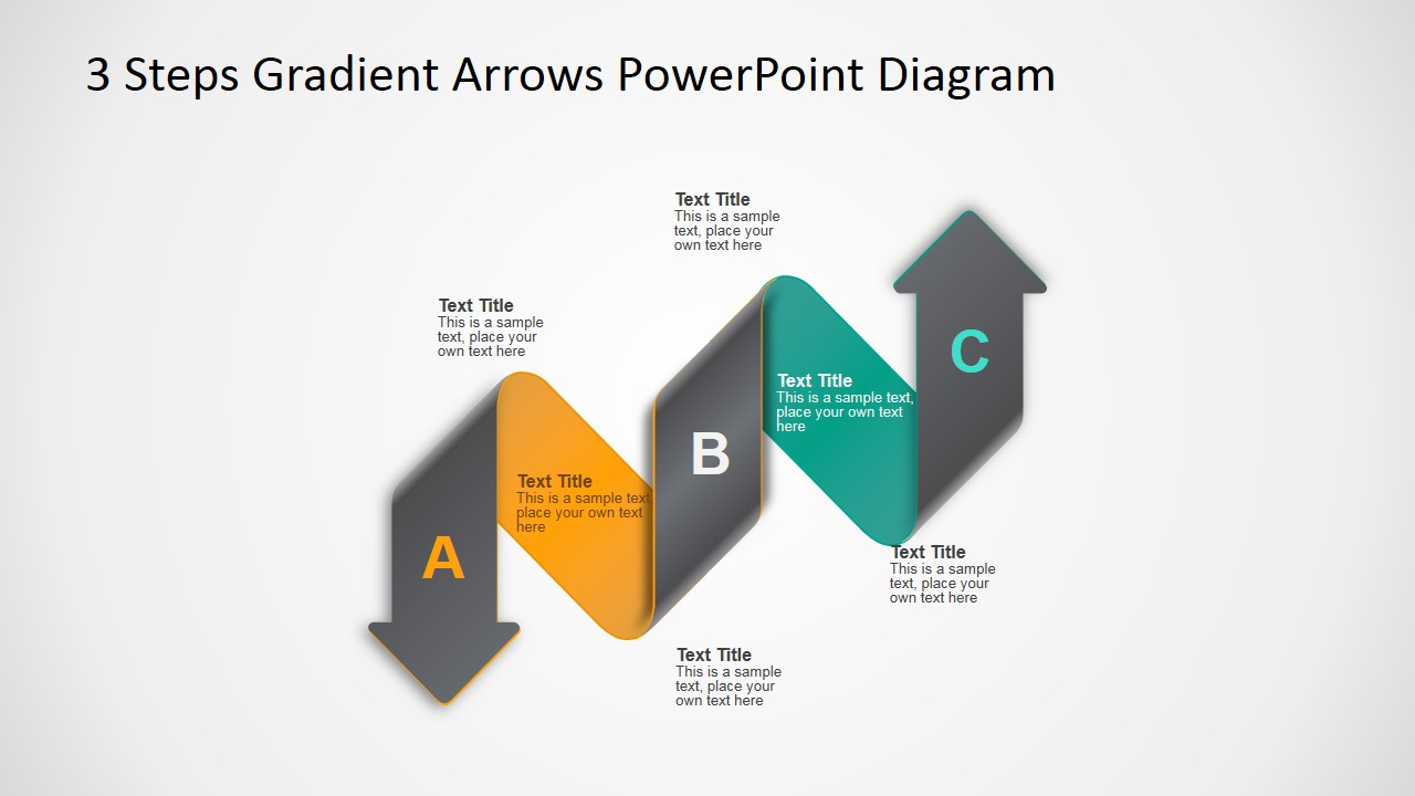3 Steps Gradient Arrows PowerPoint Diagram - SlideModel 3 Steps Gradient Arrows PowerPoint Diagram - SlideModel