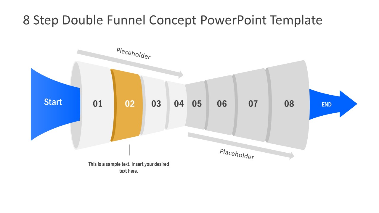 2 Step of PowerPoint Funnel Diagram - SlideModel