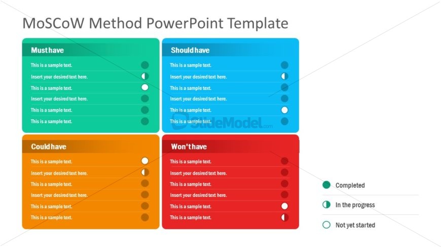 MoSCow Model of Priority PowerPoint - SlideModel