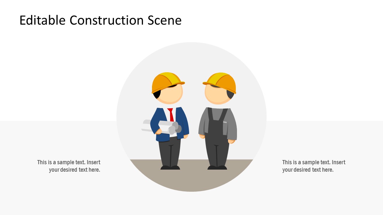 Construction Scene PowerPoint Template - SlideModel