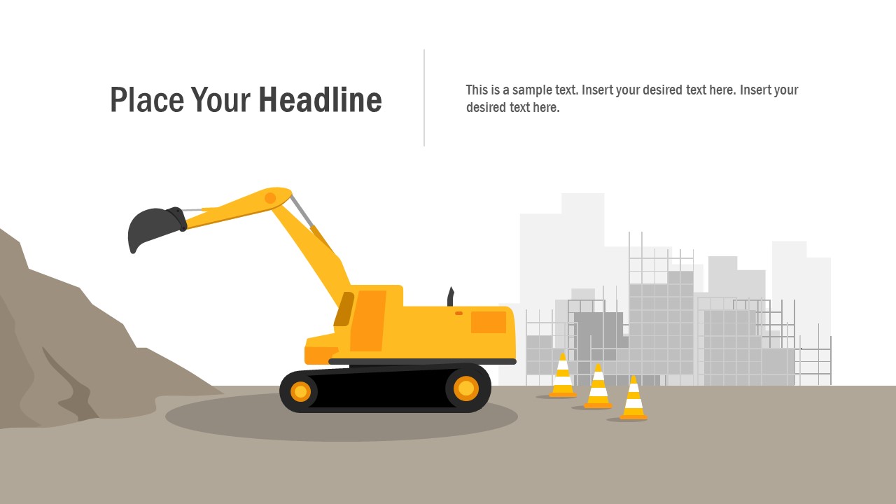 Construction Scene PowerPoint Template - SlideModel