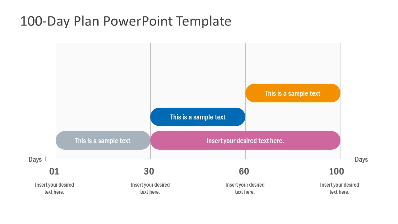 100-Day Plan PowerPoint Template & Presentation Slides