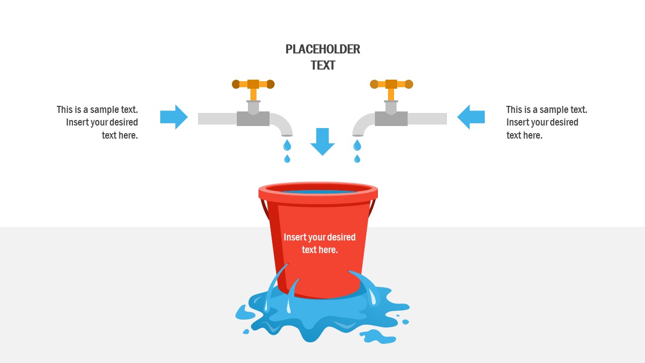 Leaky Bucket PowerPoint Template - SlideModel