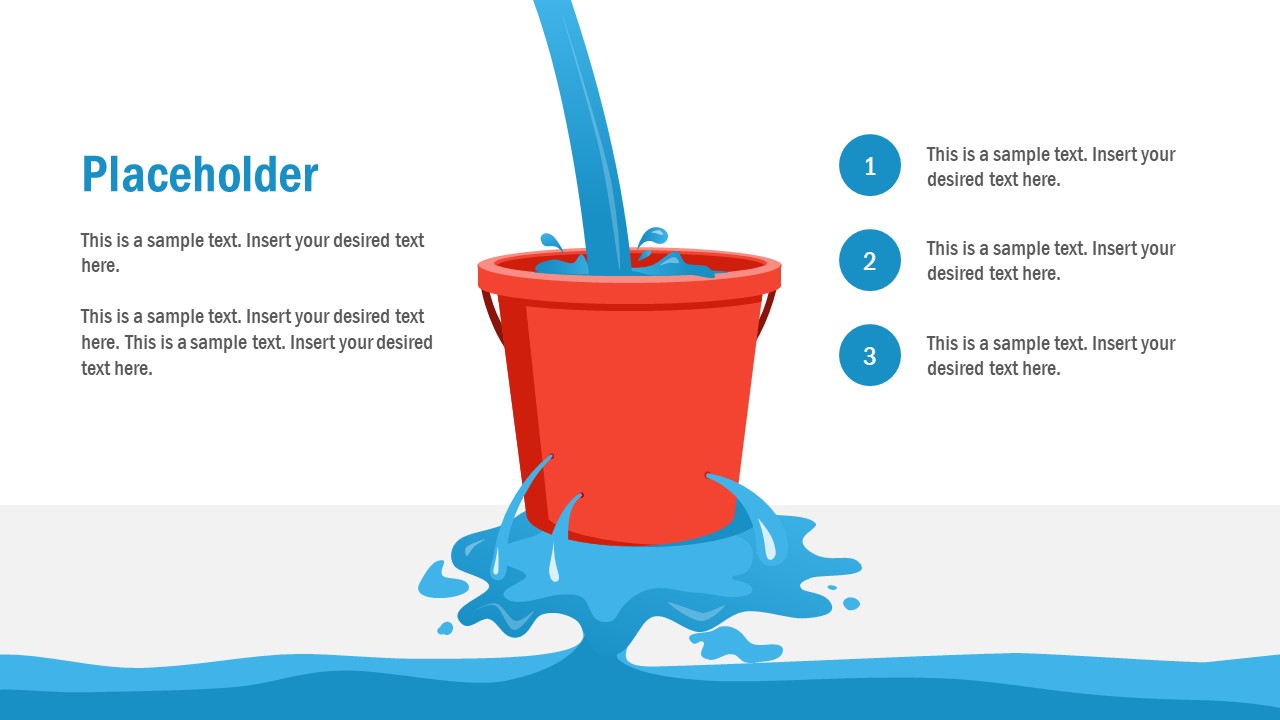 Leaky Bucket PowerPoint Template - SlideModel