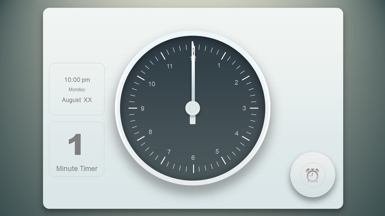Animated PowerPoint Timer Analog Clock - SlideModel