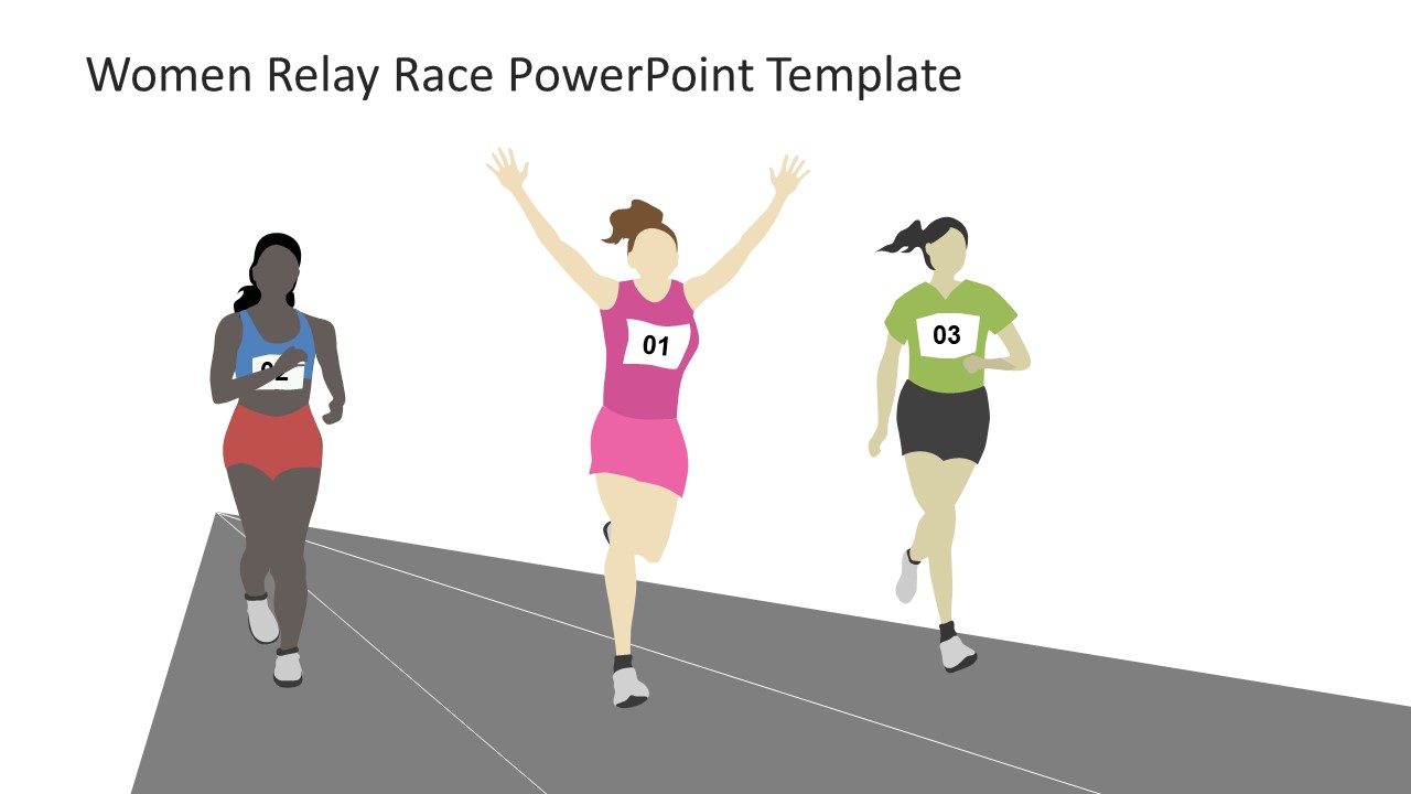 Women Racing Diversity Template - SlideModel Women Racing Diversity Template - SlideModel