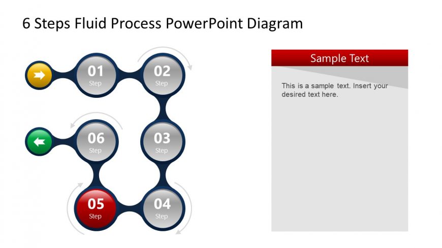 PPT Fluid 6 Steps Diagram - SlideModel