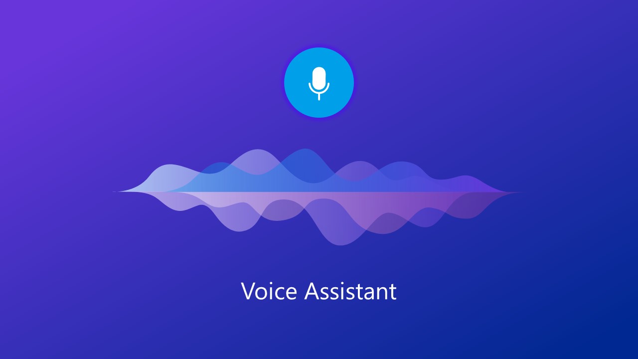 Voice Assistant PowerPoint Template - SlideModel