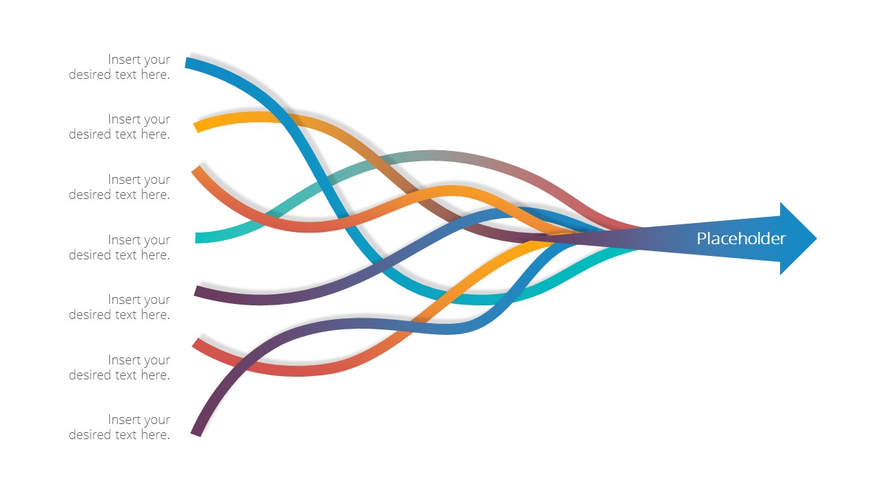 Multiple Curved Arrows Diagram Template SlideModel