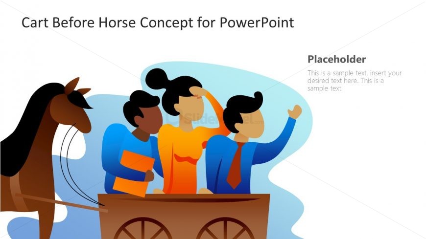 Presentation of Cart Before Horse Proverb - SlideModel