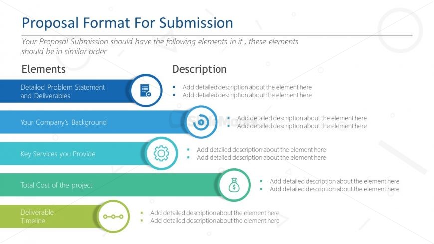 Proposal Format PowerPoint List - SlideModel