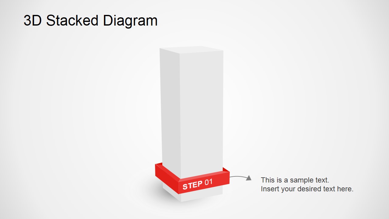 3D Stacked Diagram for PowerPoint