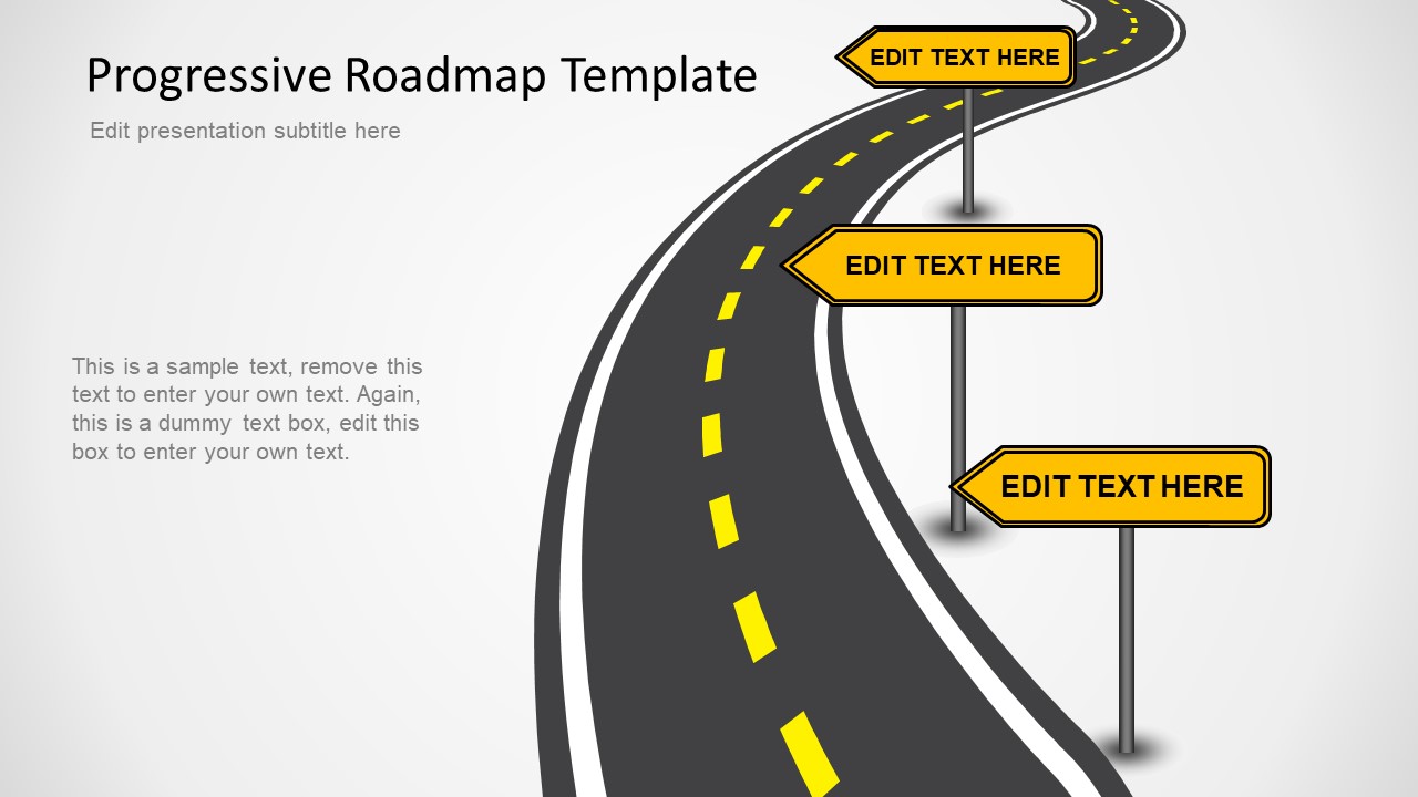 Roadmap Ppt Template Free Gaseserver
