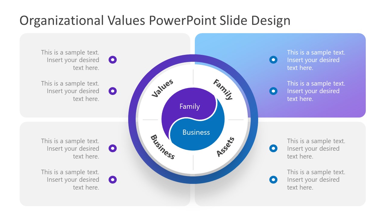 Organizational Values PowerPoint Slides - SlideModel