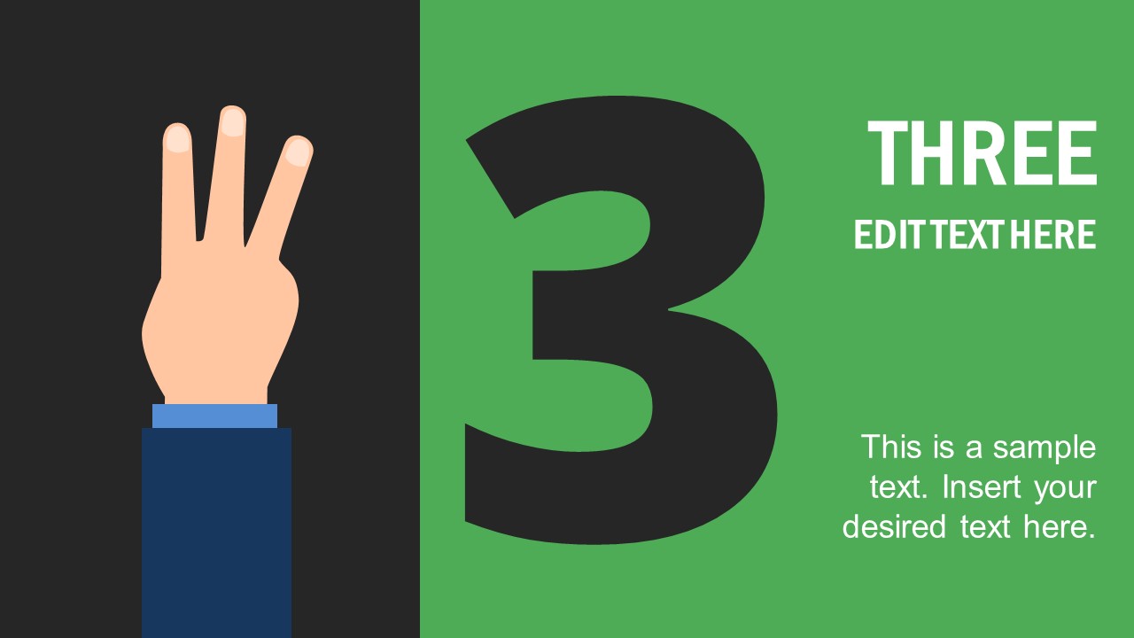Counting 1 to 5 PowerPoint Template - SlideModel