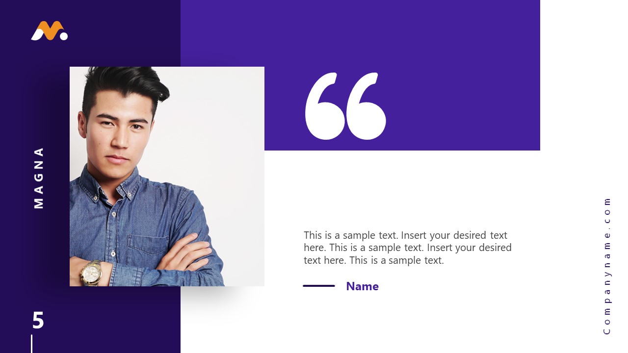Magna Presentation Message Template - SlideModel