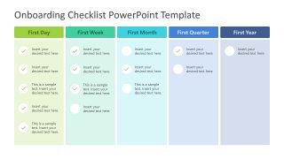 Onboarding Checklist PowerPoint Template - SlideModel